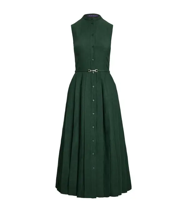 Ralph Lauren Sleeveless Linen Midi Dress
