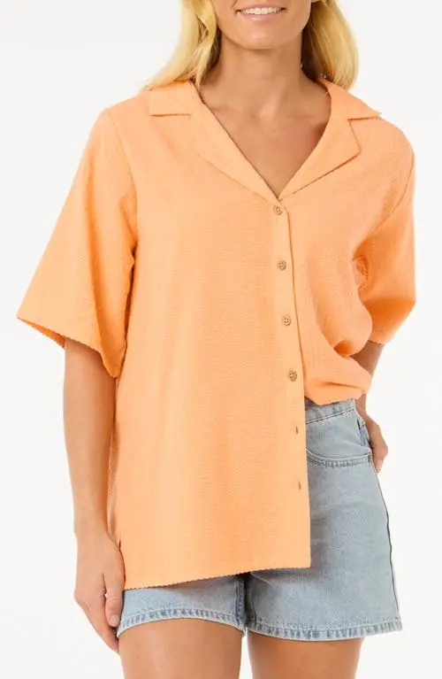 Rip Curl Cala Cadella Textured Seersucker Camp Shirt