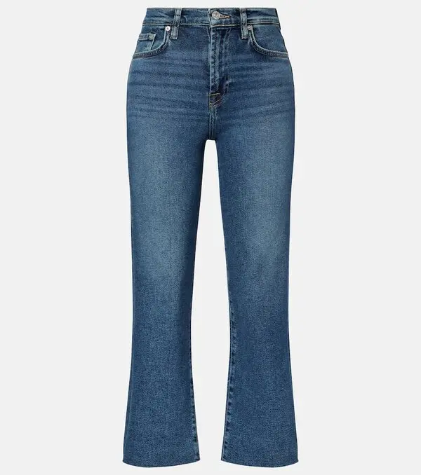 7 For All Mankind Alexa High-rise Cropped Straight Jeans