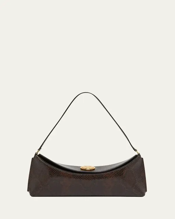 Jacquemus Le Calisso Snake-embossed Leather Shoulder Bag