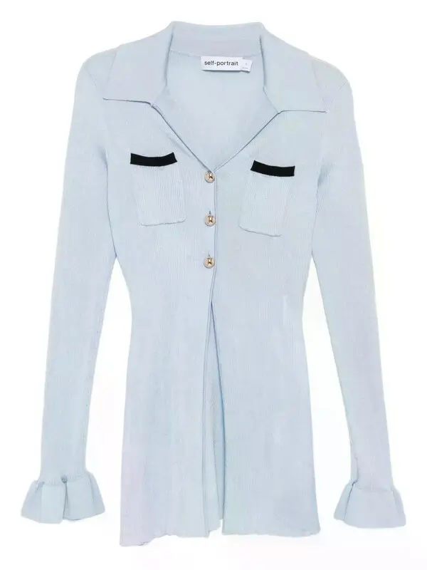 SELF-PORTRAIT Ribbed Knit Top