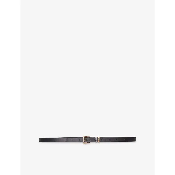 Maje Square-buckle Leather Belt