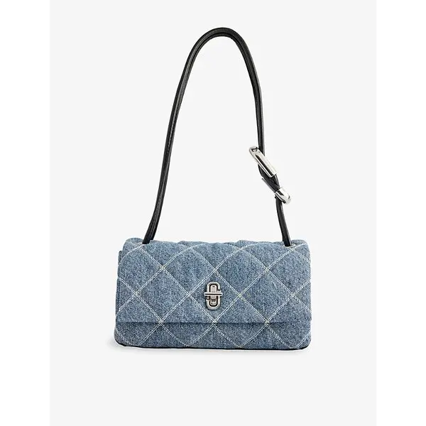 Marc Jacobs The Quilted Mini Denim Shoulder Bag - Light Wash Indigo