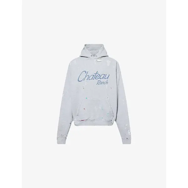 GALLERY DEPT. Chateau Ranch Graphic-print Cotton Hoody - H Grey