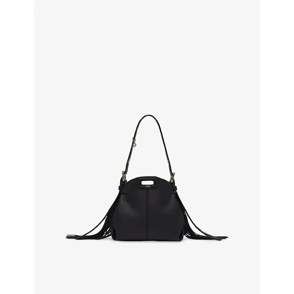 Maje Miss M Micro Leather Bag - Black