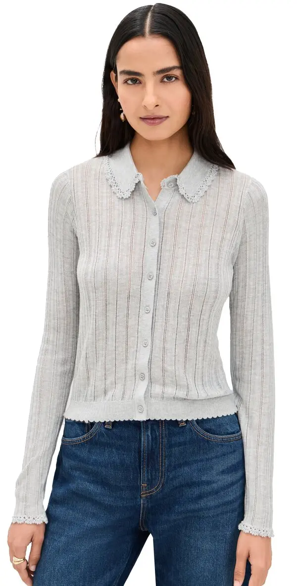 Ulla Johnson Lottie Knit Cardigan - Slate
