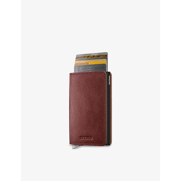 SECRID Slimwallet Basco Leather Wallet - Brown