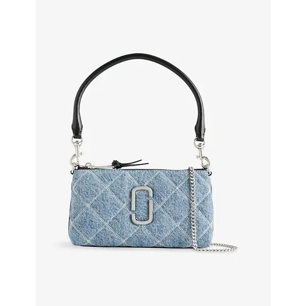 Marc Jacobs The Quilted Snapshot Convertible Denim Shoulder Bag