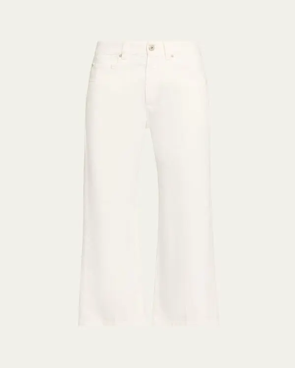 Brunello Cucinelli Contemporary Square Capri Jeans - White