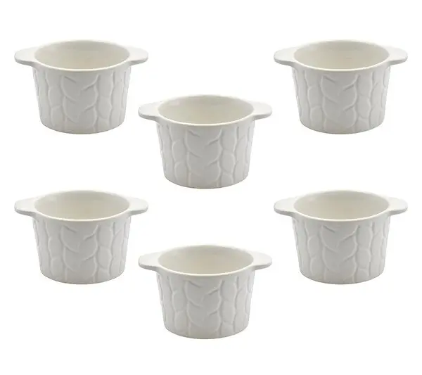 TEMP-TATIONS Carved Willow Set Of 6oz Mini Cups