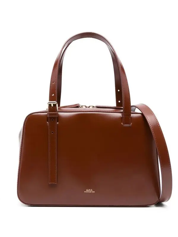 A.p.c. Virginie Box Bag - Brown