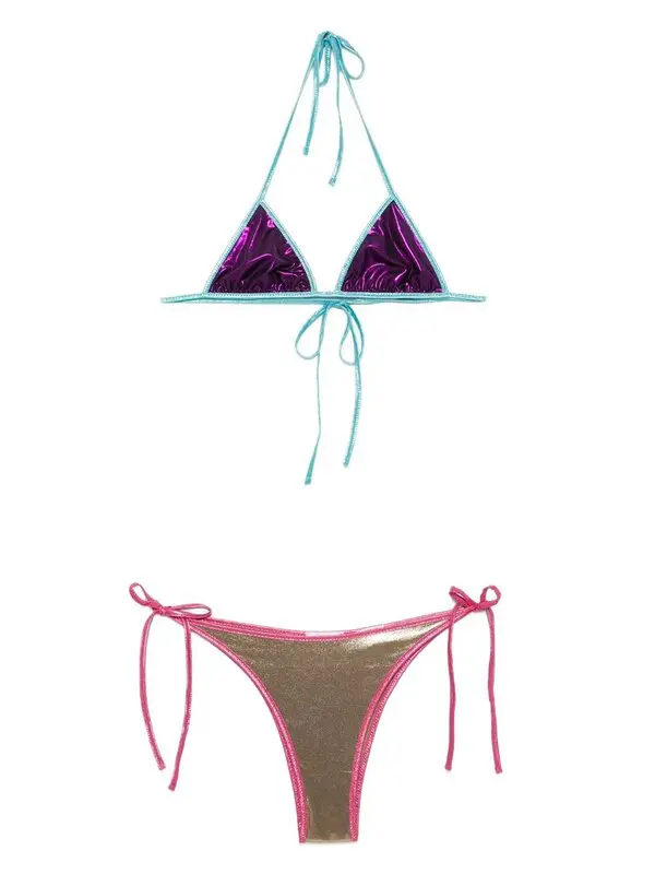Oseree Metallic Triangle Set - Multicolour