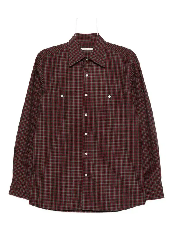 Husbands Shirt - Red And Green Plaid