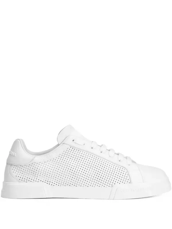 Dolce & Gabbana Portofino Perforated Low-top Sneakers