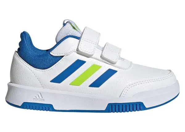 Adidas Tensaur Hook And Loop Sneakers - Cloud White/bright Royal/solar Slime