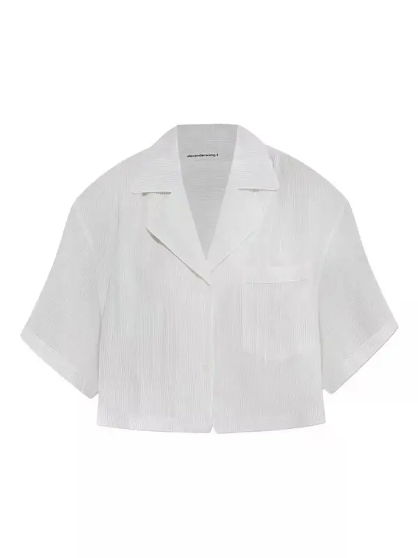 Alexander Wang Pinstripe Short-sleeve Top