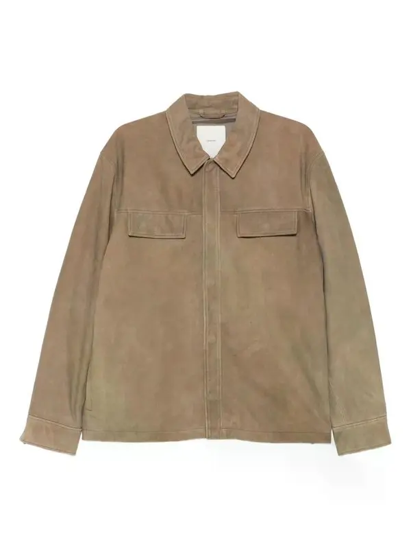 Calvin Klein Flap-pocket Suede Jacket