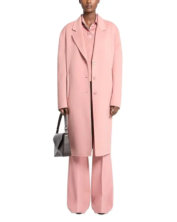 Michael Kors Wool Slouch Coat - Rosette