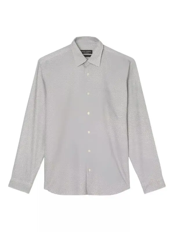 Marc O'polo Patterned Long-sleeve Shirt - Grey