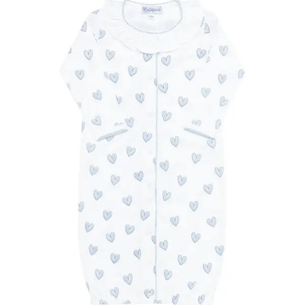 NELLAPIMA Heart Print Converter Gown - Blue