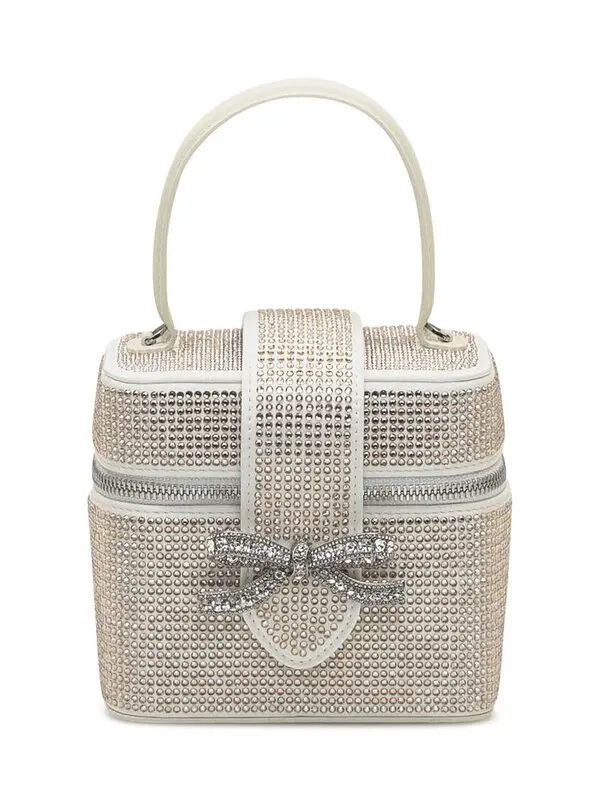 SELF-PORTRAIT Satin Beauty Case - White