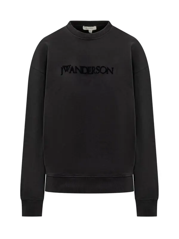 JW Anderson Cotton Sweatshirt With Embroidered Logo