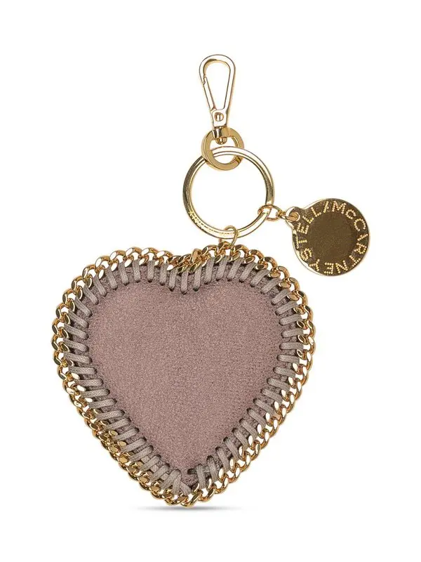 Stella McCartney Falabella Heart Keychain - Brown
