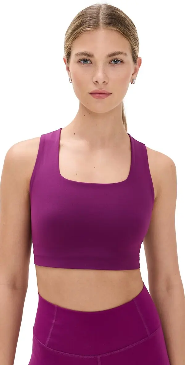 Free People Win Win Bra - Deep Mulberry