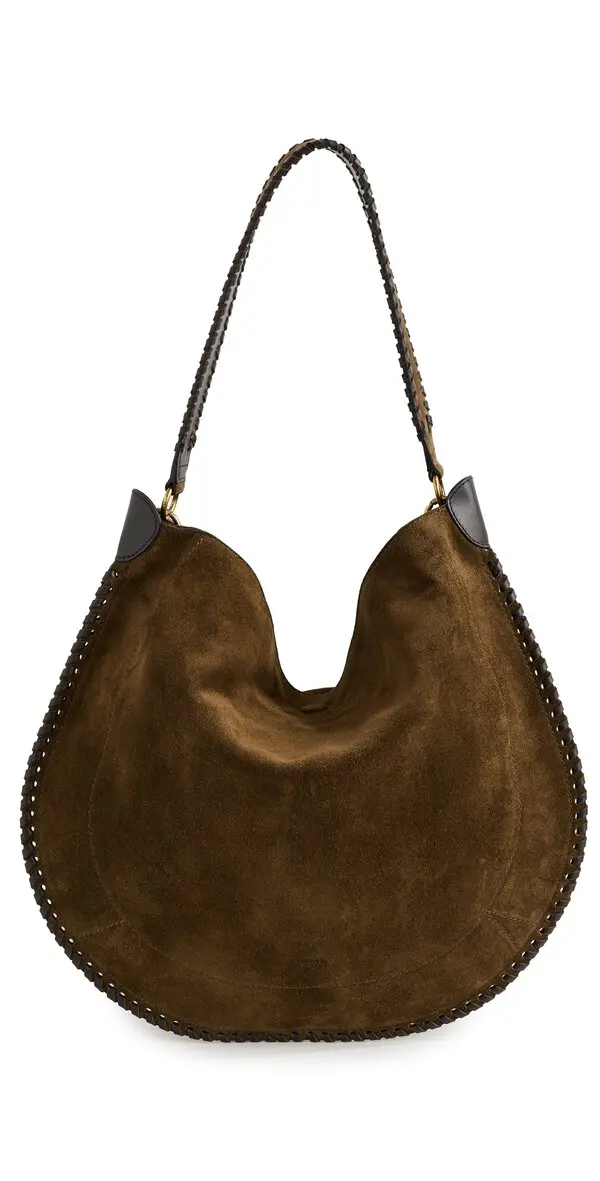 Isabel Marant Oskan Hobo Soft Shoulder Bag - Bronze