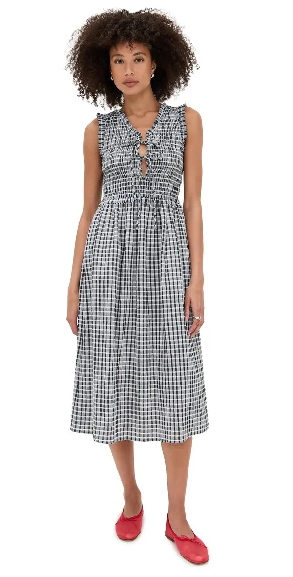 Rails Adine Seersucker Midi Dress