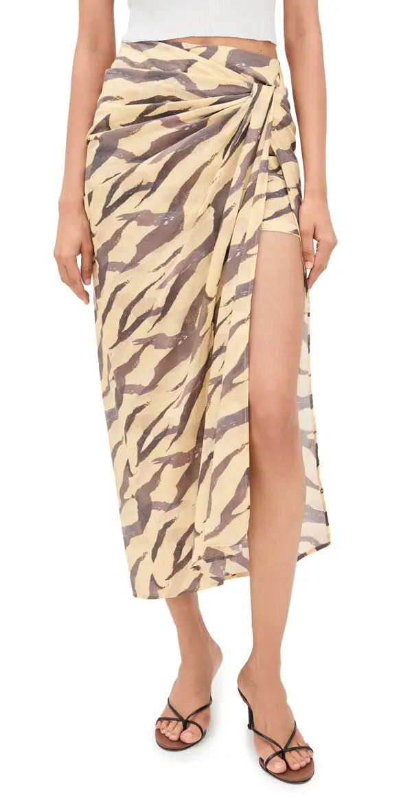 IRO PARIS Dacca Tiger Print Skirt