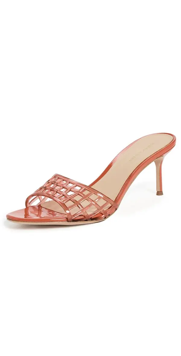Veronica Beard Tia Jelly Sandals - Persimmon