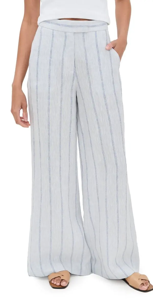 HEVRON Striped Capri Pants