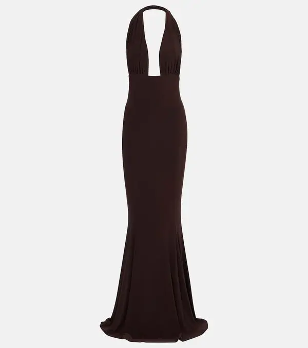 Norma Kamali Halterneck Gown