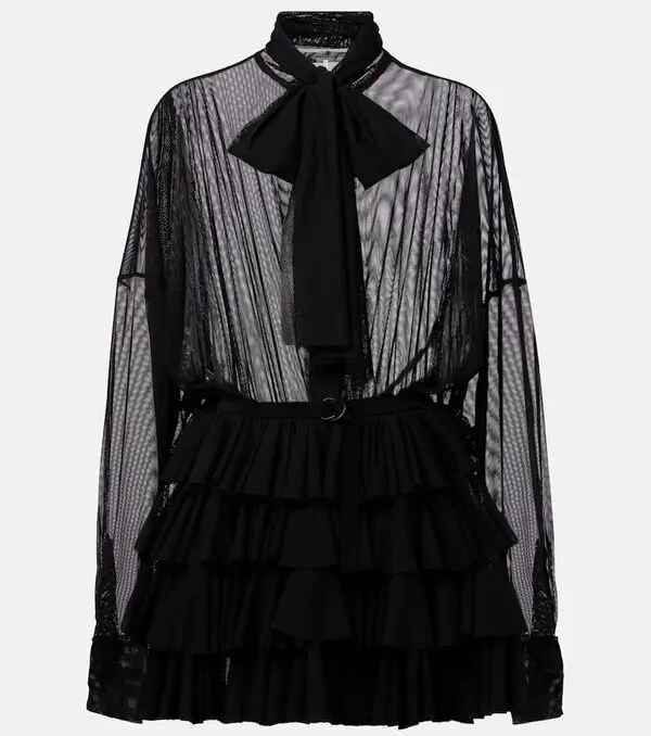 Norma Kamali Ruffled Mini Dress