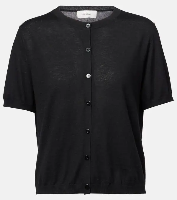 LISA YANG Charlotte Cashmere Cardigan - Black
