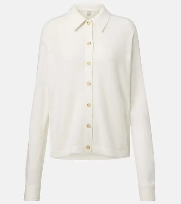 TOTÊME Cashmere Cardigan - White