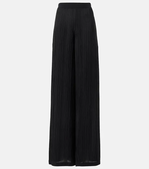 JOSEPH Mawn Pleated Wide-leg Pants - Black