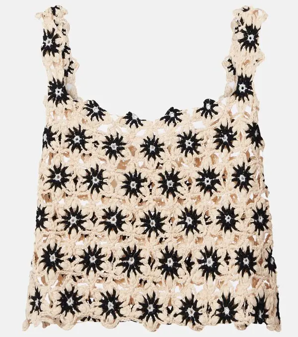 The Upside Luminary Crochet Crop Top - Multicoloured