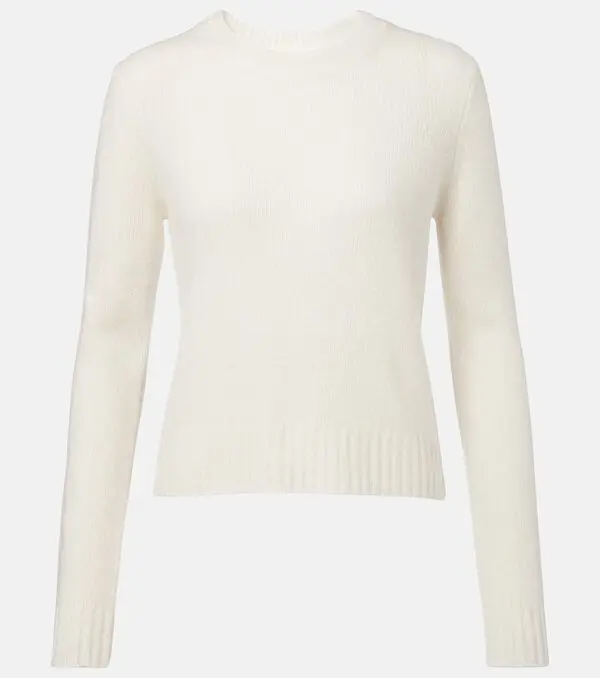 LISA YANG Mira Cashmere And Silk Sweater - White