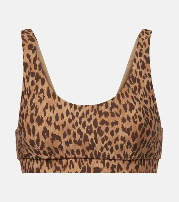 The Upside Panthera Daisy Sports Bra - Brown