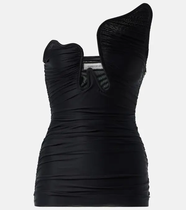 Christopher Esber Salacia Ruched Top - Black