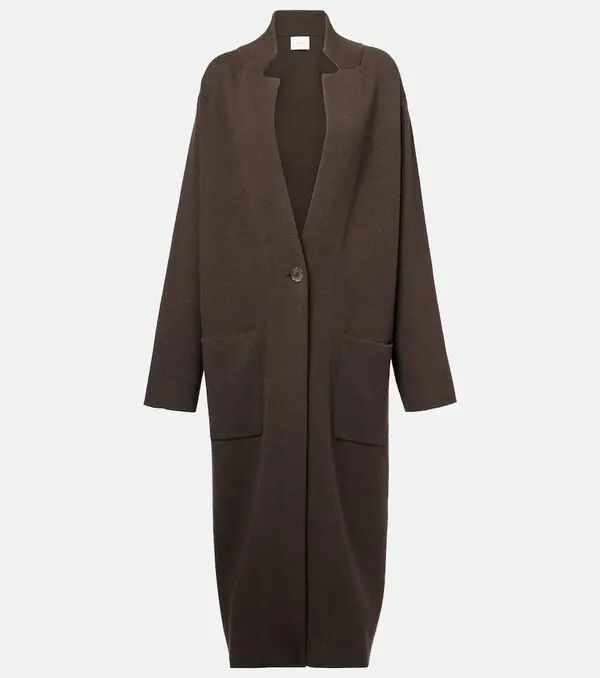 LISA YANG Amie Single-breasted Cashmere Coat - Brown