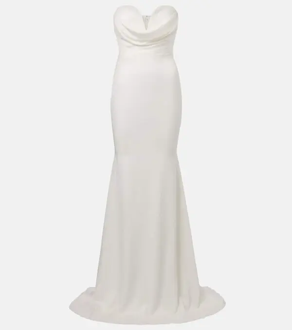Alex Perry Bridal Crêpe Satin Gown