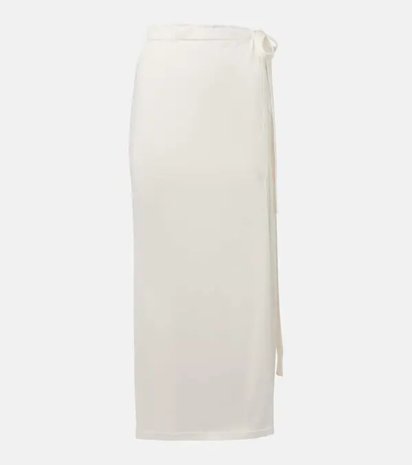 TOTÊME Cotton And Silk Midi Skirt - White