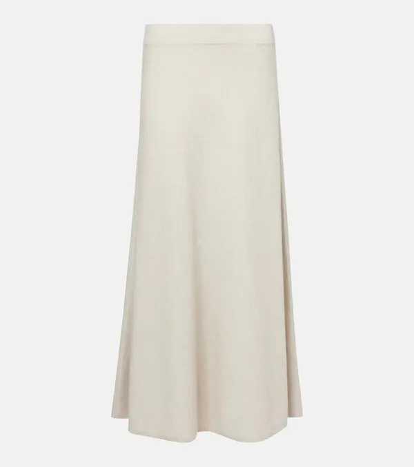 LISA YANG Torie High-rise Cashmere Maxi Skirt - Beige