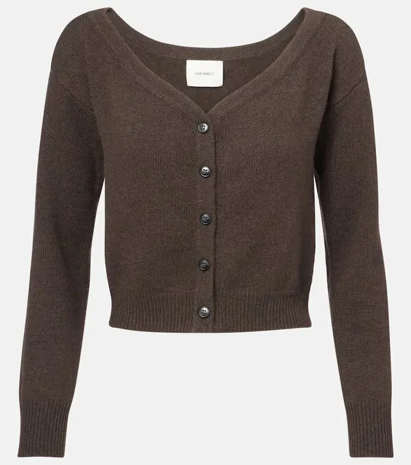 LISA YANG Beata Cashmere Cardigan - Brown
