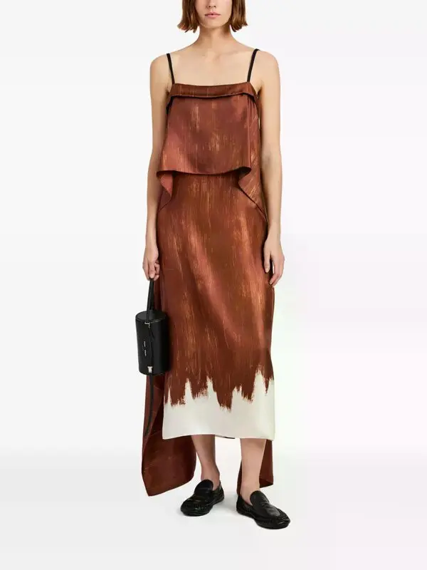 Proenza Schouler Wilma Midi Dress - Brown