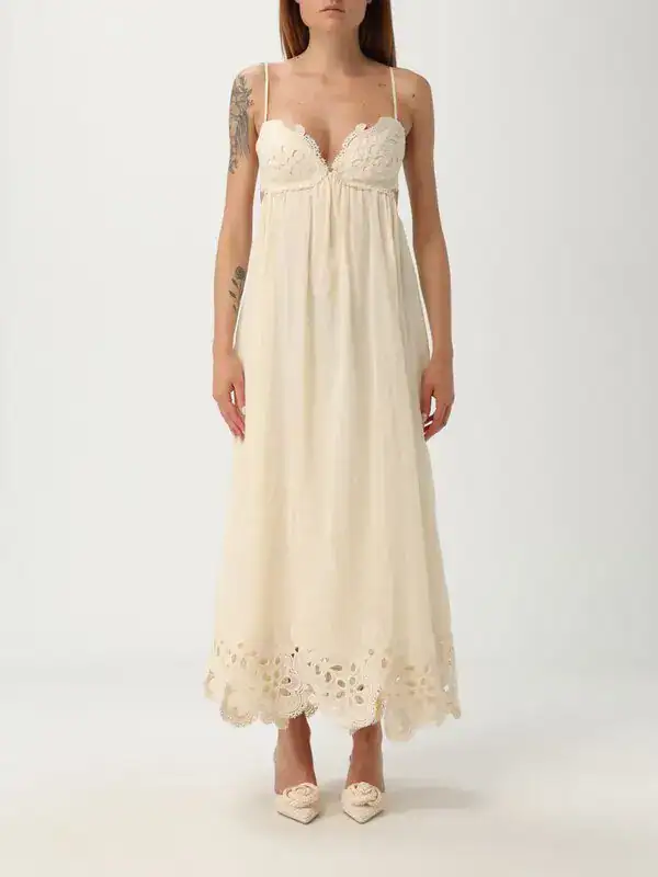 Zimmermann Embroidered Maxi Dress - Yellow Cream - 51% Off