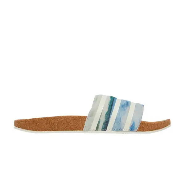 Adidas Adilette 'cork' Slides - White
